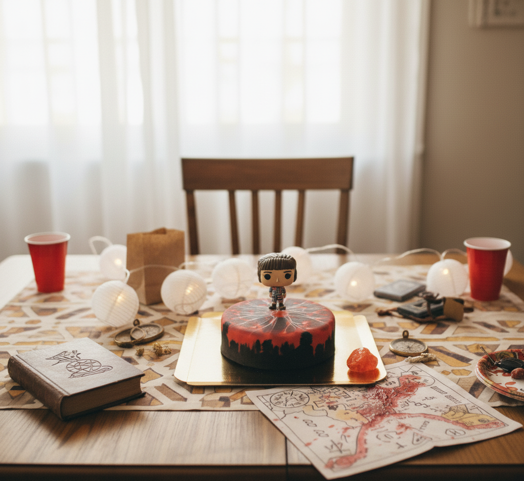 Stranger Things®-Figur auf Phänomen-Torte | Für Serienfans 🍰 deinetorte.de